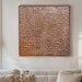 Oversized Textured Copper Wall Art 3d Impasto Painting on Canvas - Etsy
