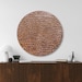 Circular Textured Wall Art Circle Wall Art Metal Wall Decor Sculptural ...