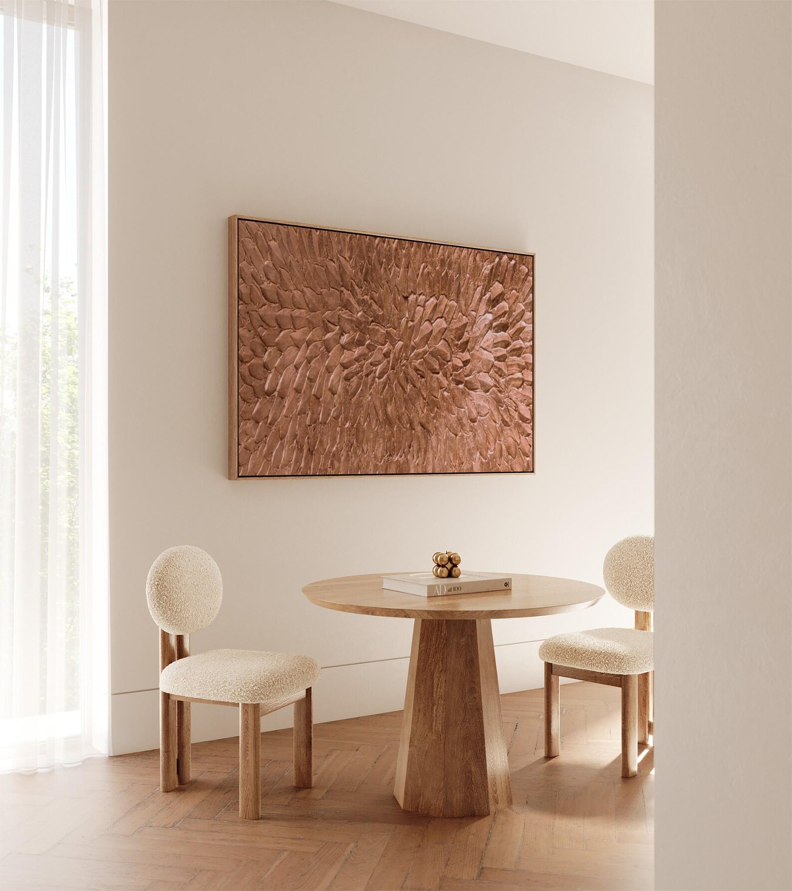 Large 3D Textured Copper Wall Artoriginal Sculptural Canvas Painting - Etsy