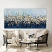 Extra Large Long Narrow Wall Art Handmade Art Abstract Art Gold Wall ...