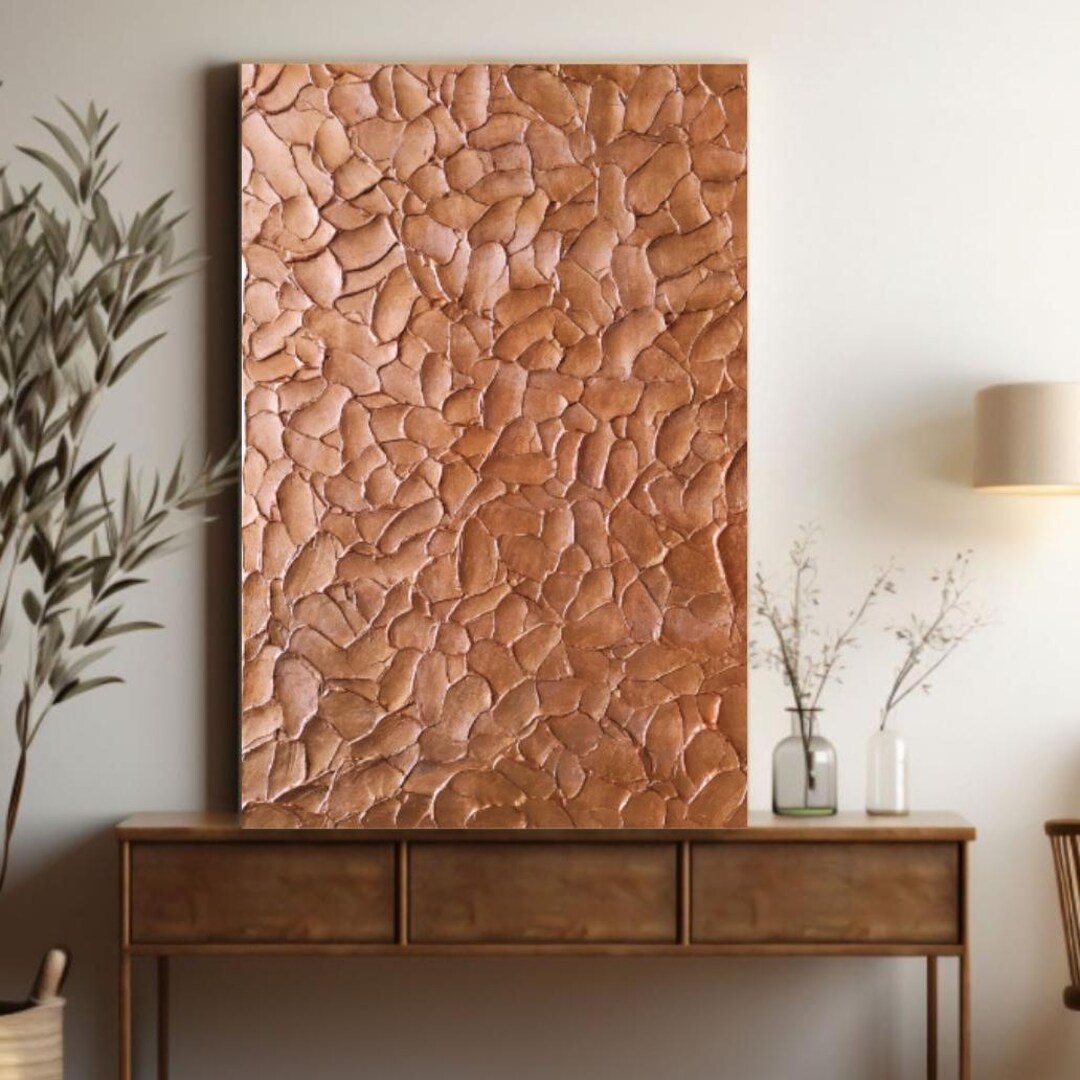 Extra Large Copper Wall Art Metal Wall Decor 3d Textured Handmade ...