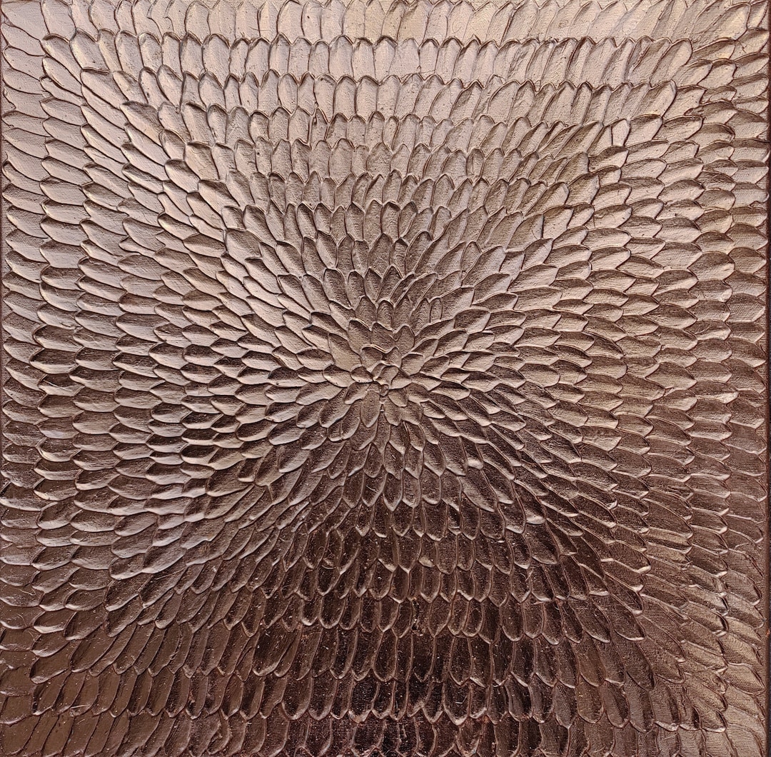 Original Copper Wall Art 3d Art Texture Copper Canvas Copper Metal ...