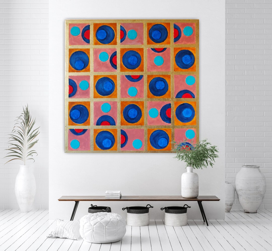 Extra Large Abstract 3d Relief Collage Painting Geometric - Etsy