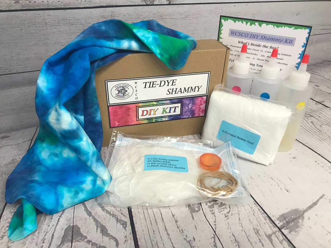 Tie Dye Kit- DIY Tie Dye Shammy Kit Diver Sammy Swim Chamois Birthday ...