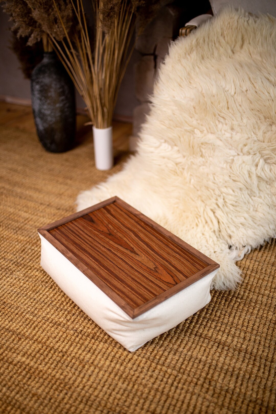 ROSEWOOD - L Size / Laptop Tray Lap Tray Lap Desk Laptop Table for Bed ...