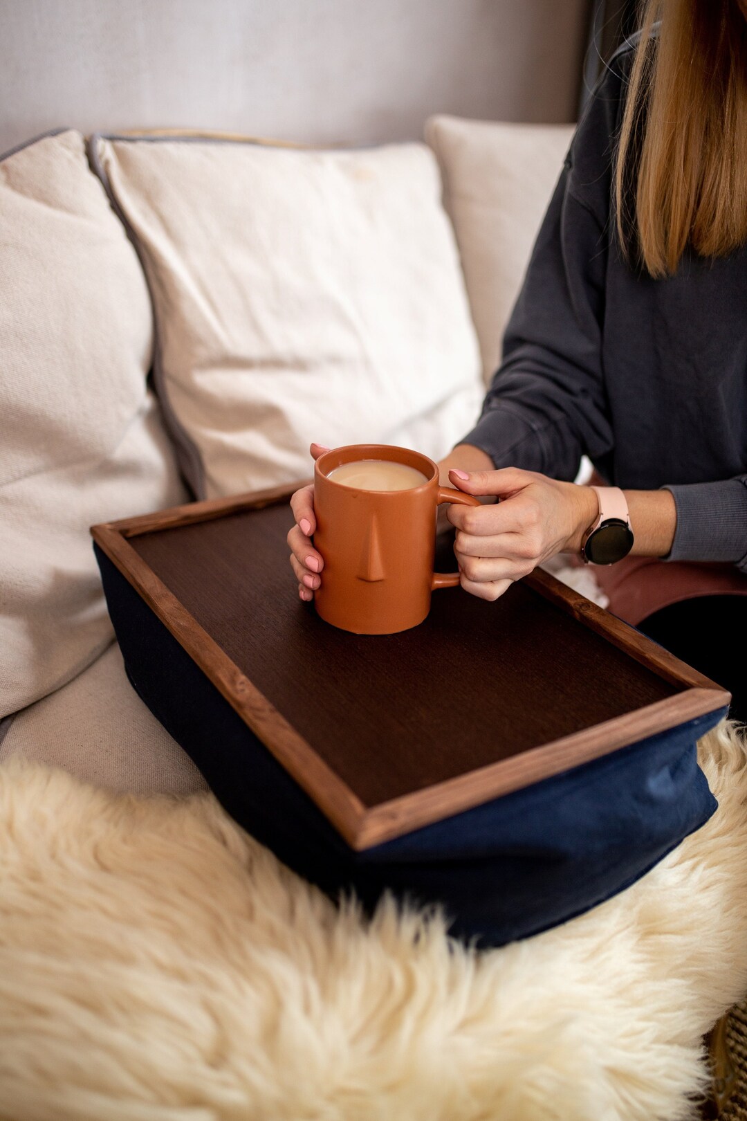 WENGE - L Size / Laptop Tray Lap Tray Lap Desk Laptop Table for Bed ...