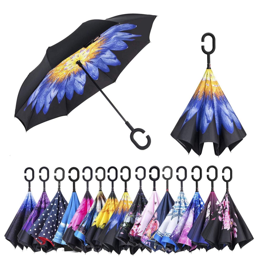 Inverted Umbrella Umbrella Windproof Reverse Umbrella, Umbrellas for ...