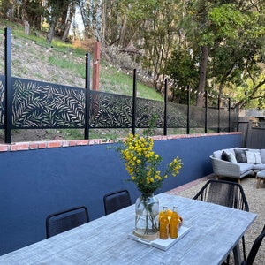 Metal Privacy Screen, Laser Cut Decorative Steel Privacy Panel Metal ...