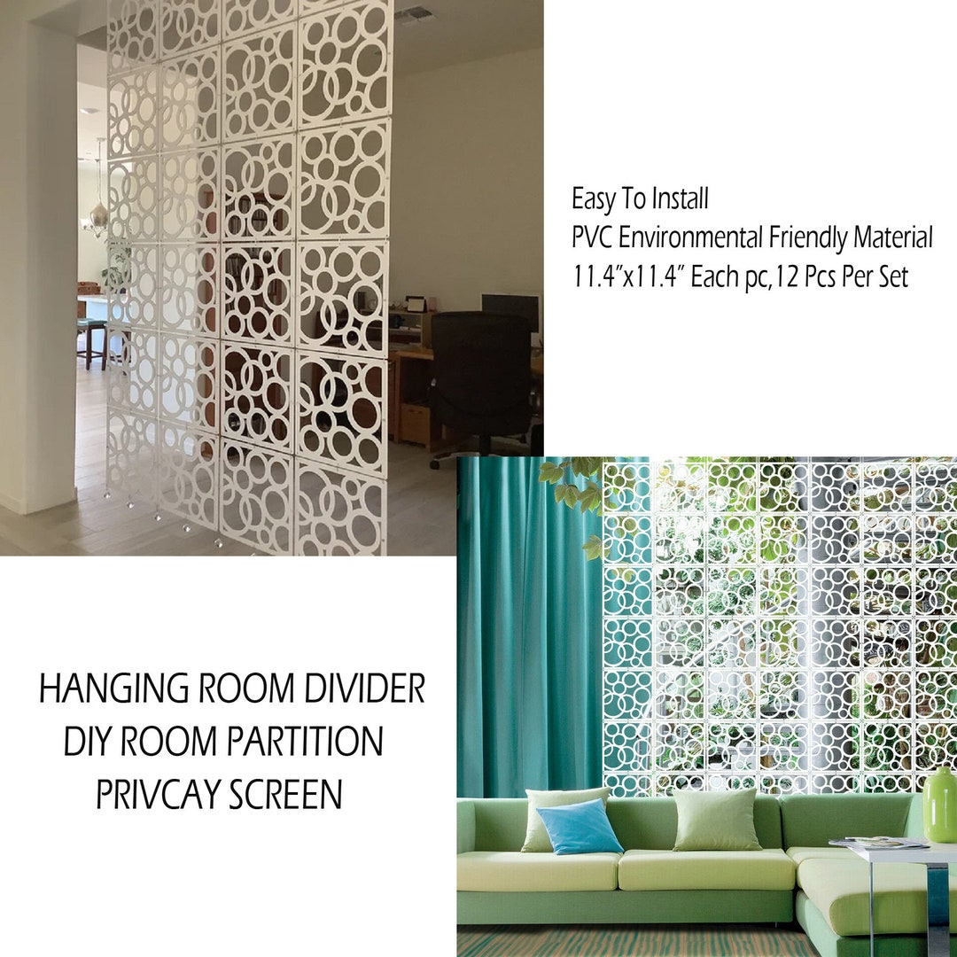 Hanging Room Divider, DIY Decorative Privacy Screen, Room Partition 11 ...