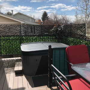Metal Privacy Screen, Laser Cut Decorative Steel Privacy Panel Metal ...