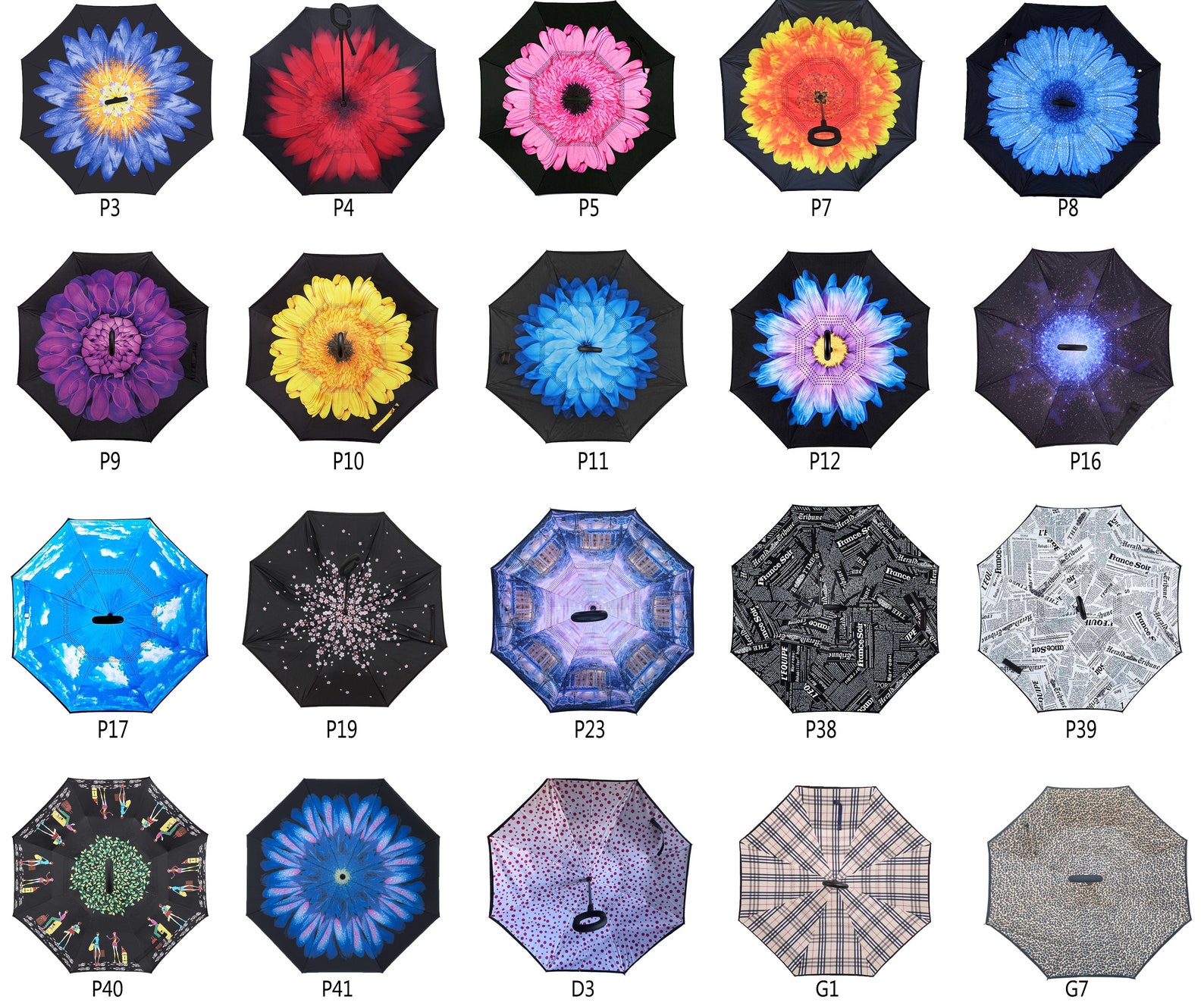 Inverted Umbrella Windproof Reverse Umbrella Umbrellas for - Etsy