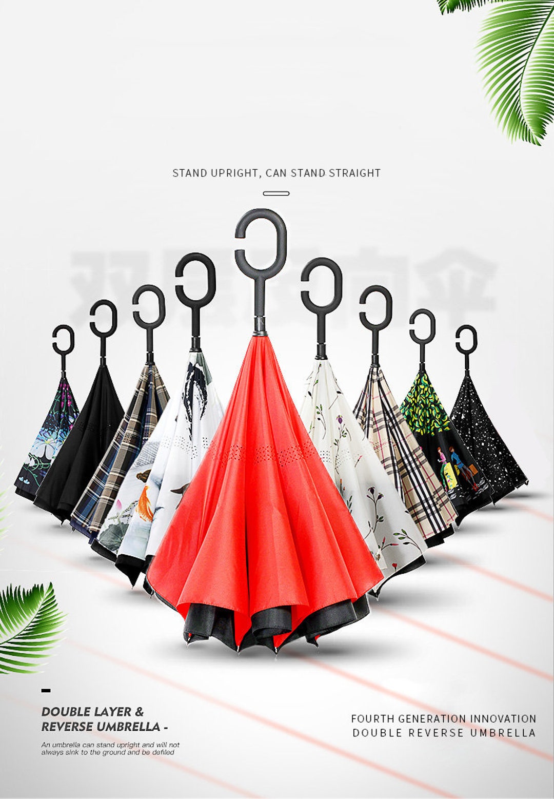 Inverted Umbrella, Umbrella Windproof, Reverse Umbrella, Umbrellas for ...