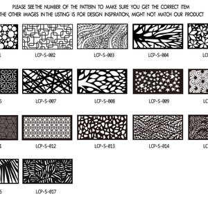 Metal Privacy Screen, Laser Cut Decorative Steel Privacy Panel Metal ...