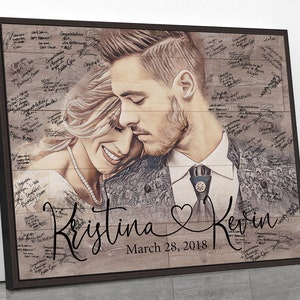 Personalized Wedding Gift for Couple Unique Wedding Gift for Bride Home Decor Wedding Gift for Parents Custom Portrait Wedding Sign Photo Etsy