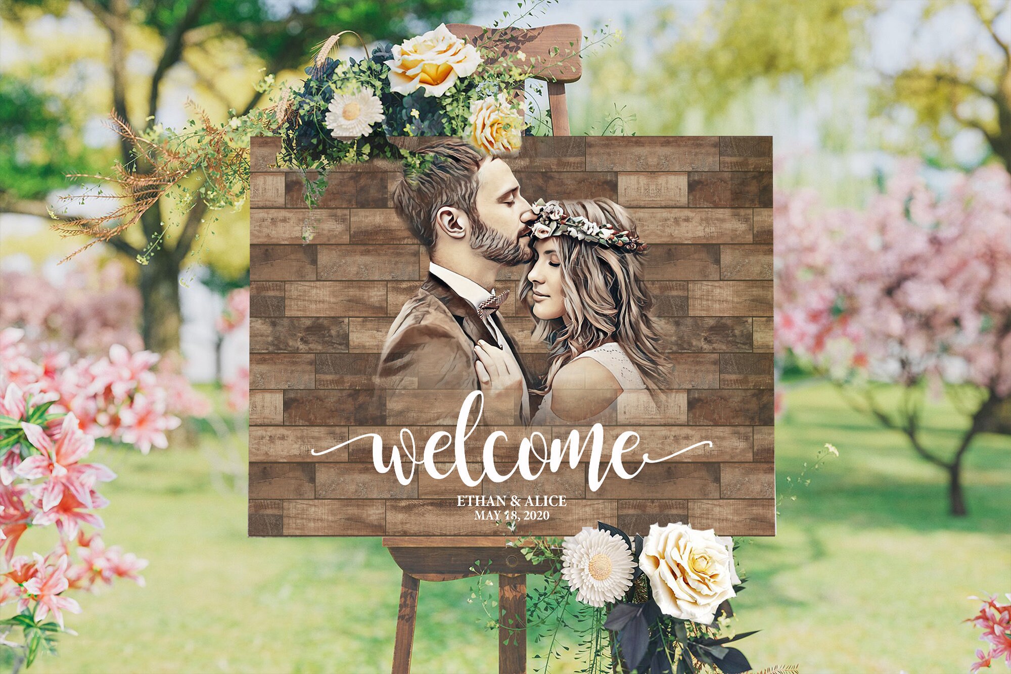 Rustic Wedding Welcome Sign Wood Wedding Signs Wood Wedding | Etsy