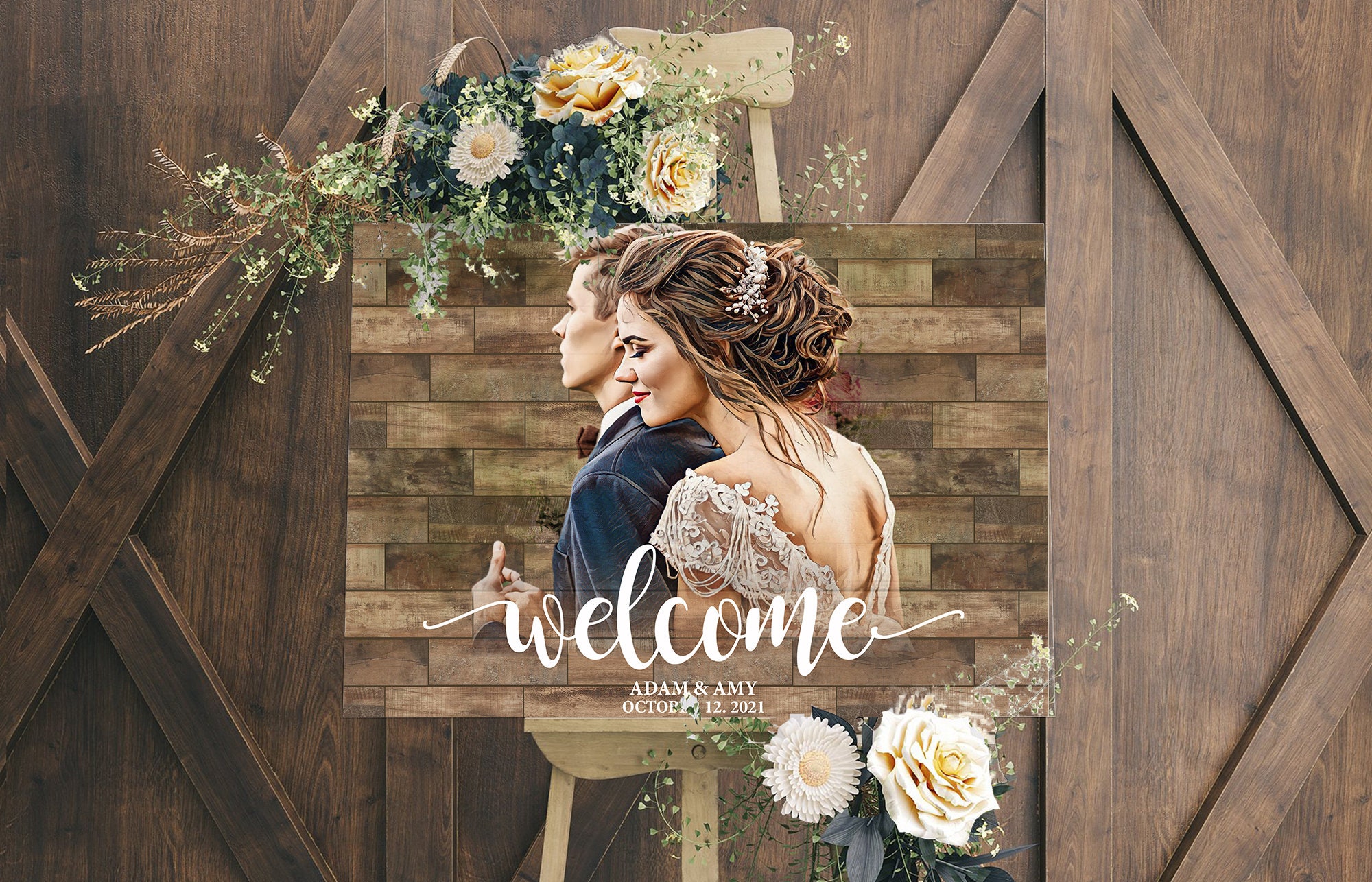 Rustic Wedding Welcome Sign Wood Wedding Signs Wood Wedding - Etsy