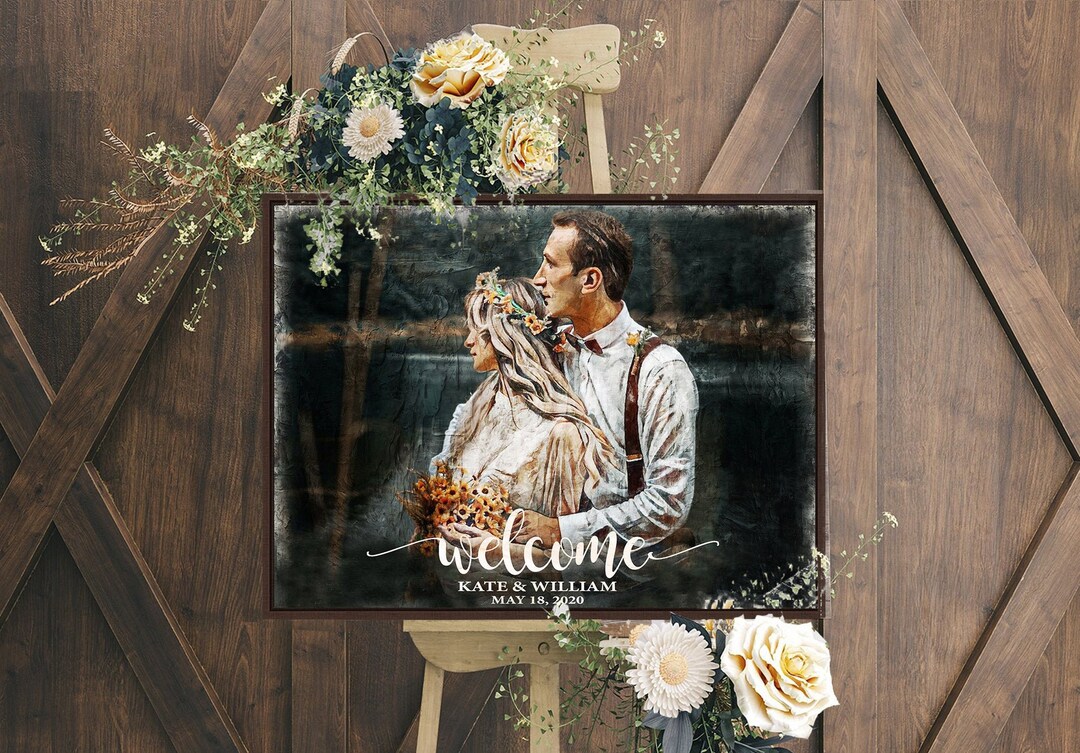 Rustic Wedding Welcome Sign Wood Wedding Signs Wedding Decorations ...