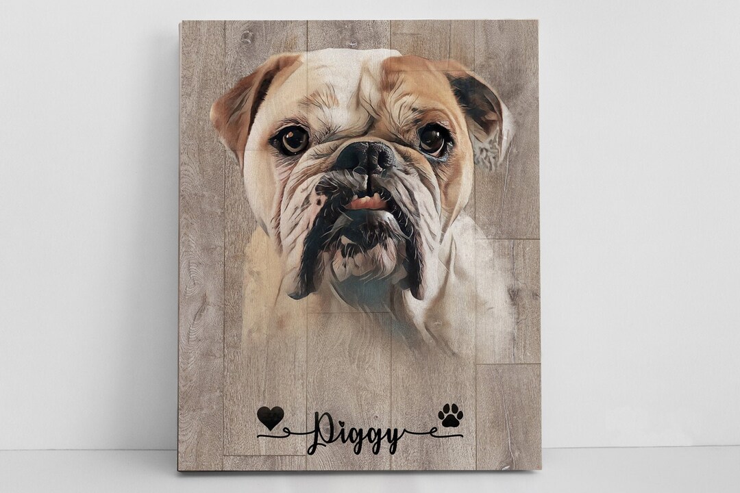Custom Pet Portrait | Dog Portrait | Cat Portrait | Portrait From Photo ...