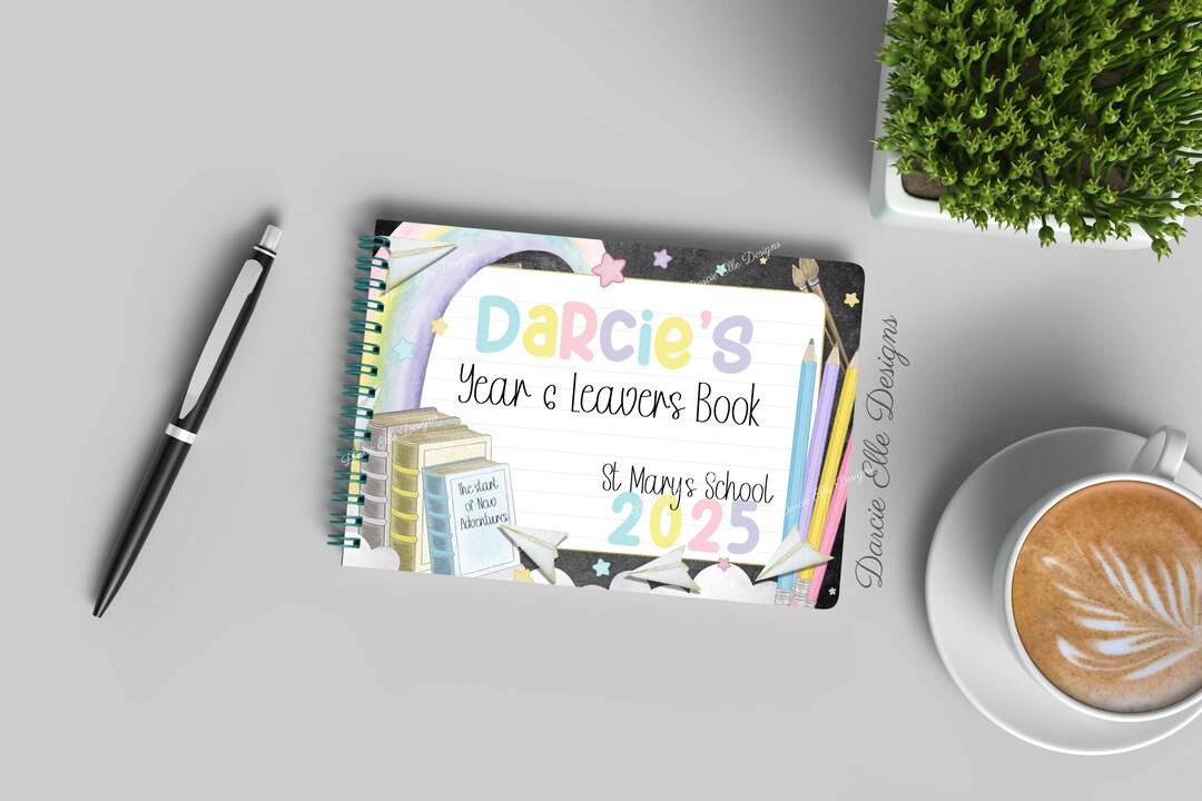 Personalised Leavers Book | Year 6 or Year 11 Leavers Gift | Autograph ...