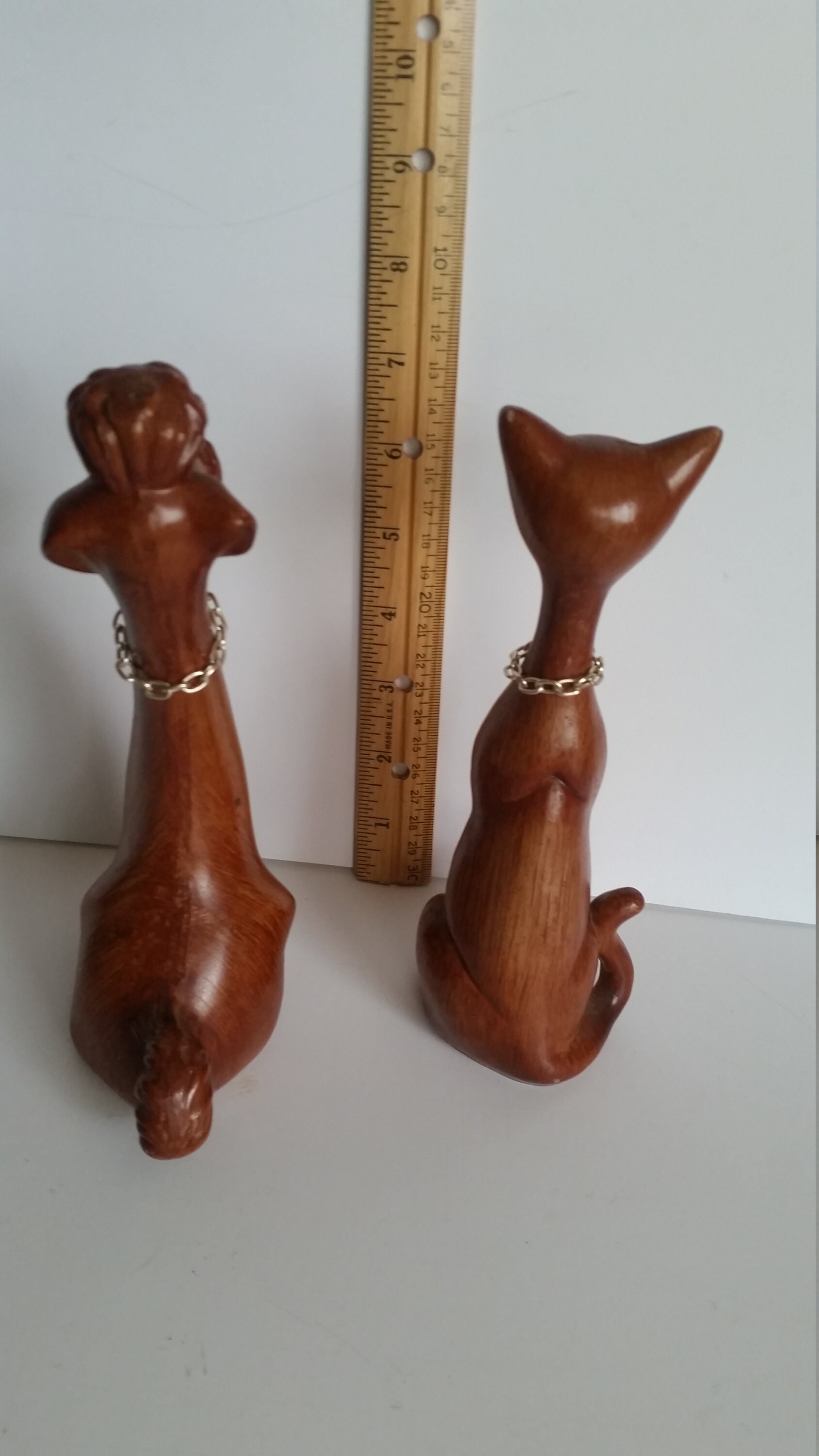 Vintage Poodle and Cat Figurine - Etsy