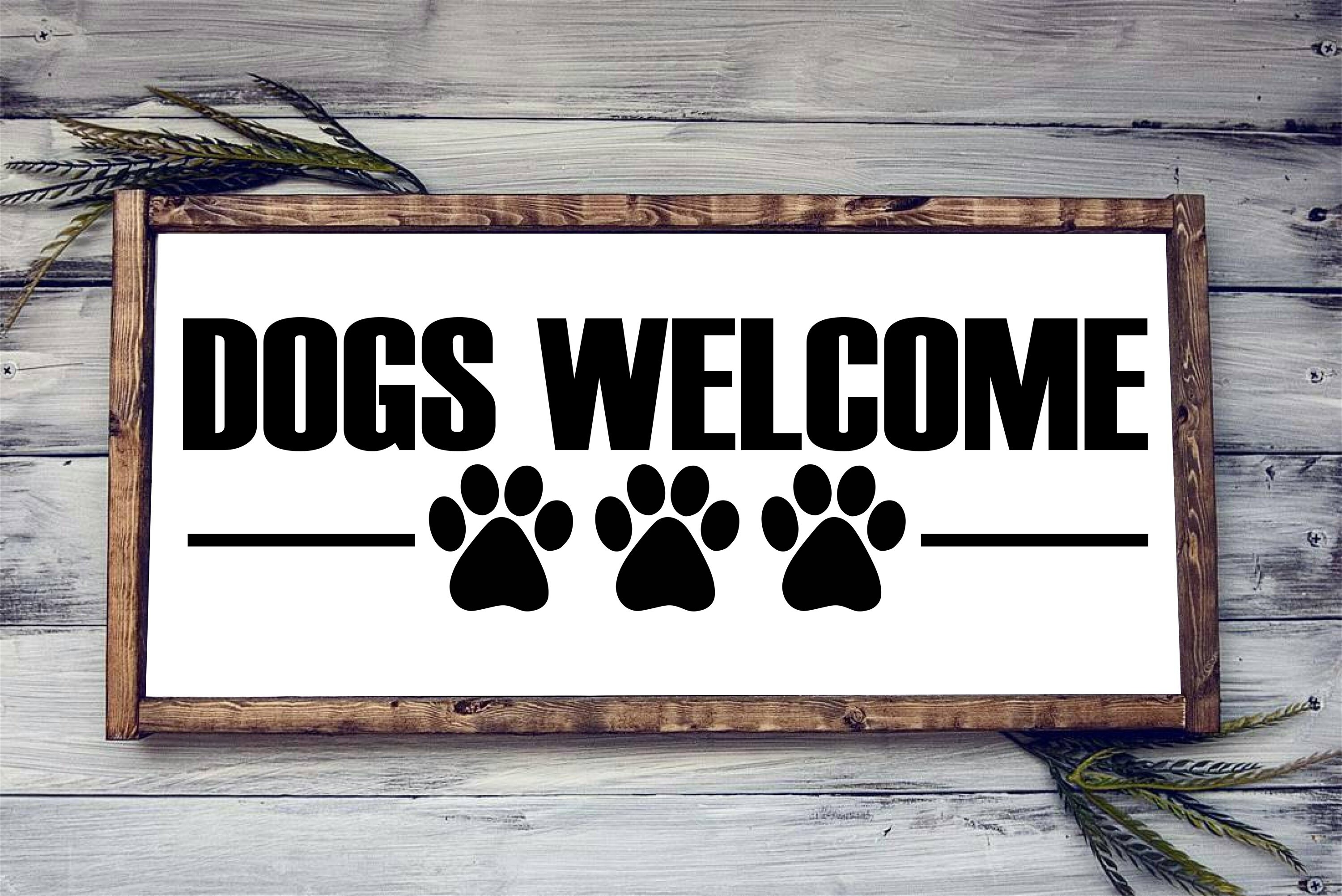 Dog's Welcome SVG File - Etsy