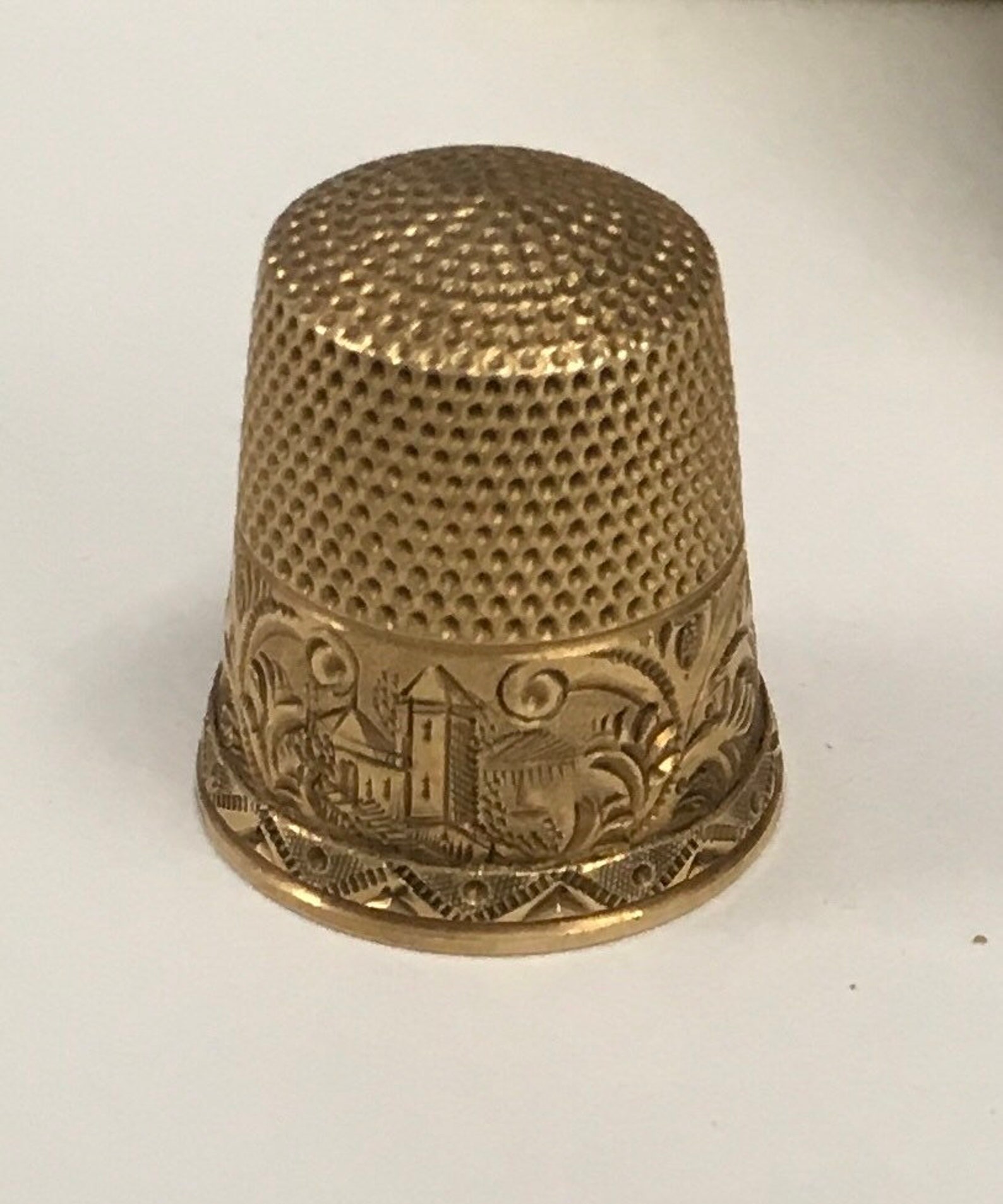 Gold Thimble - Etsy