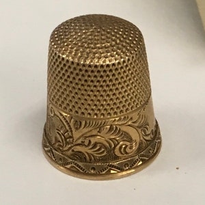 Gold Thimble - Etsy