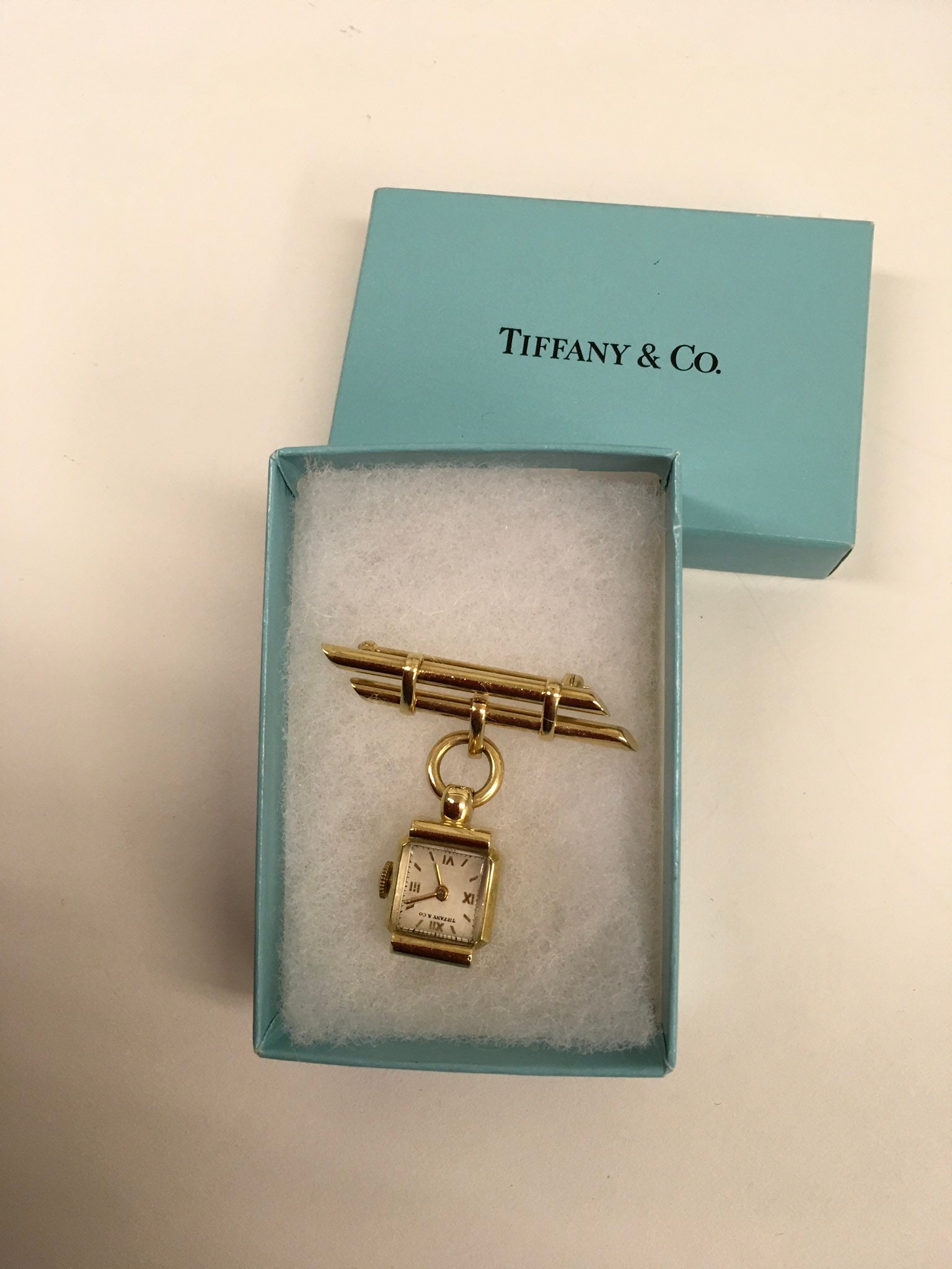 Designer Brooch Watch in 14 Karat Yellow Gold - Etsy