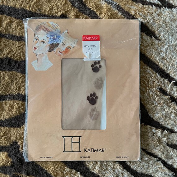 Vintage 1970s tights. 70s Deadstock vintage tan colou… - Gem