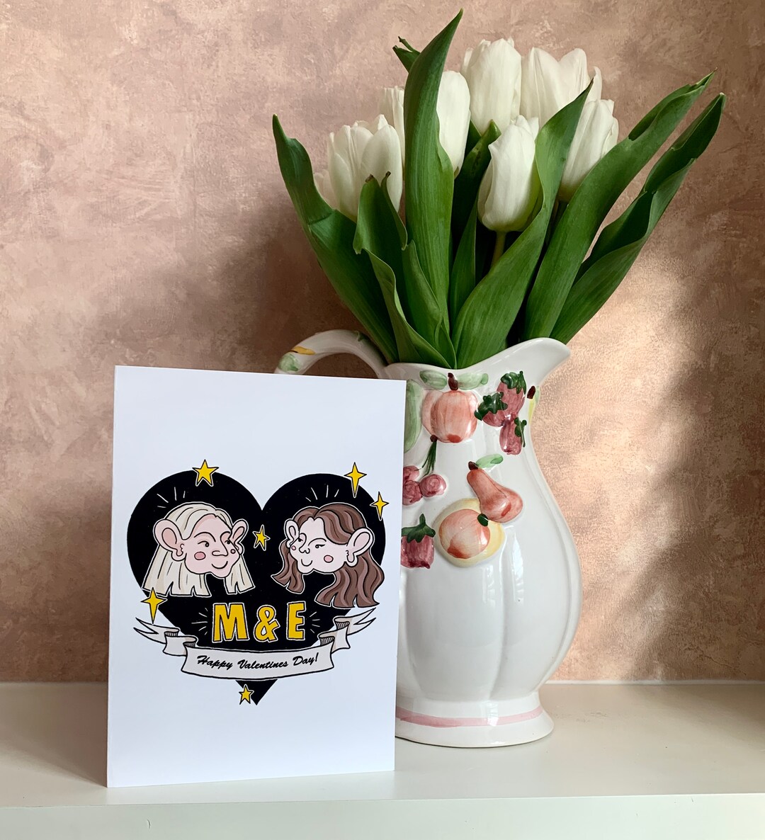 Custom Portrait Cartoon Greetings Card - Etsy