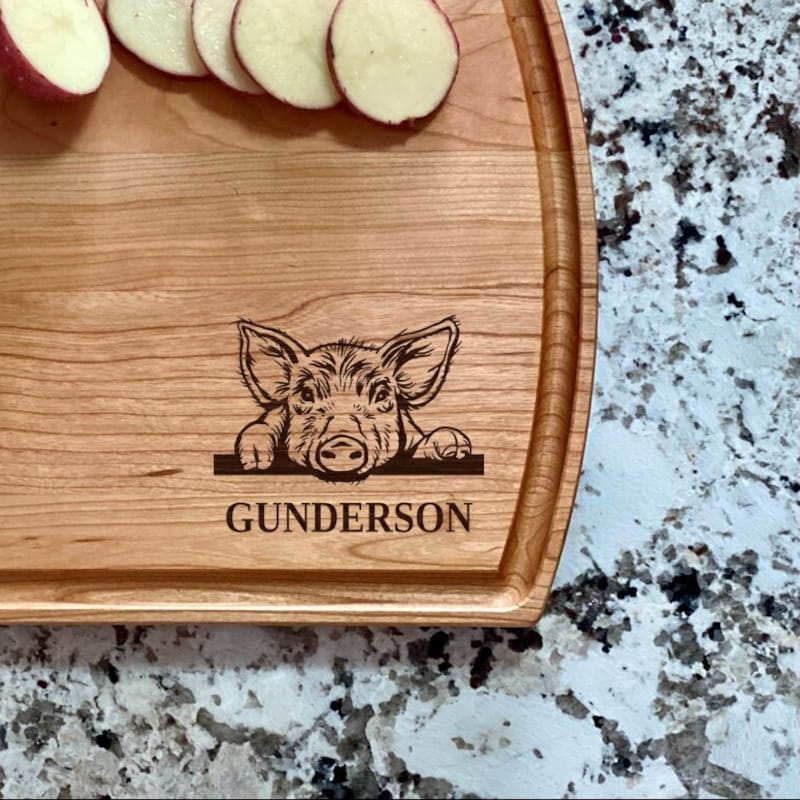 Pig Cutting Board - Etsy