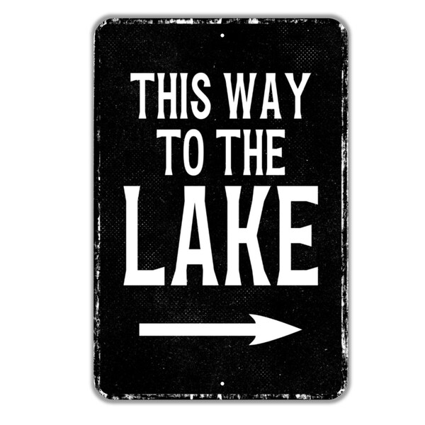 Lake This Way Sign - Etsy