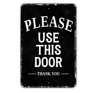 Please Use the Main Door Sign - Etsy