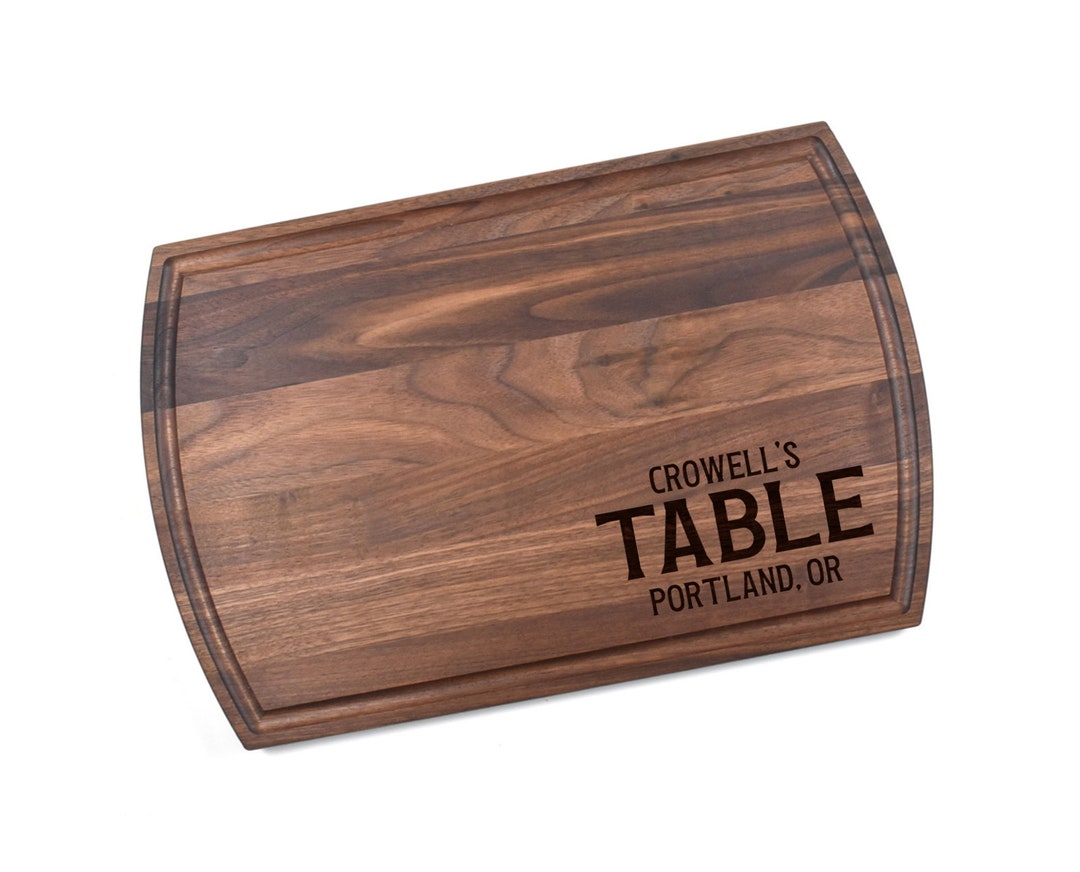 Personalized Table Cutting Board Table Charcuterie Board Custom Serving ...