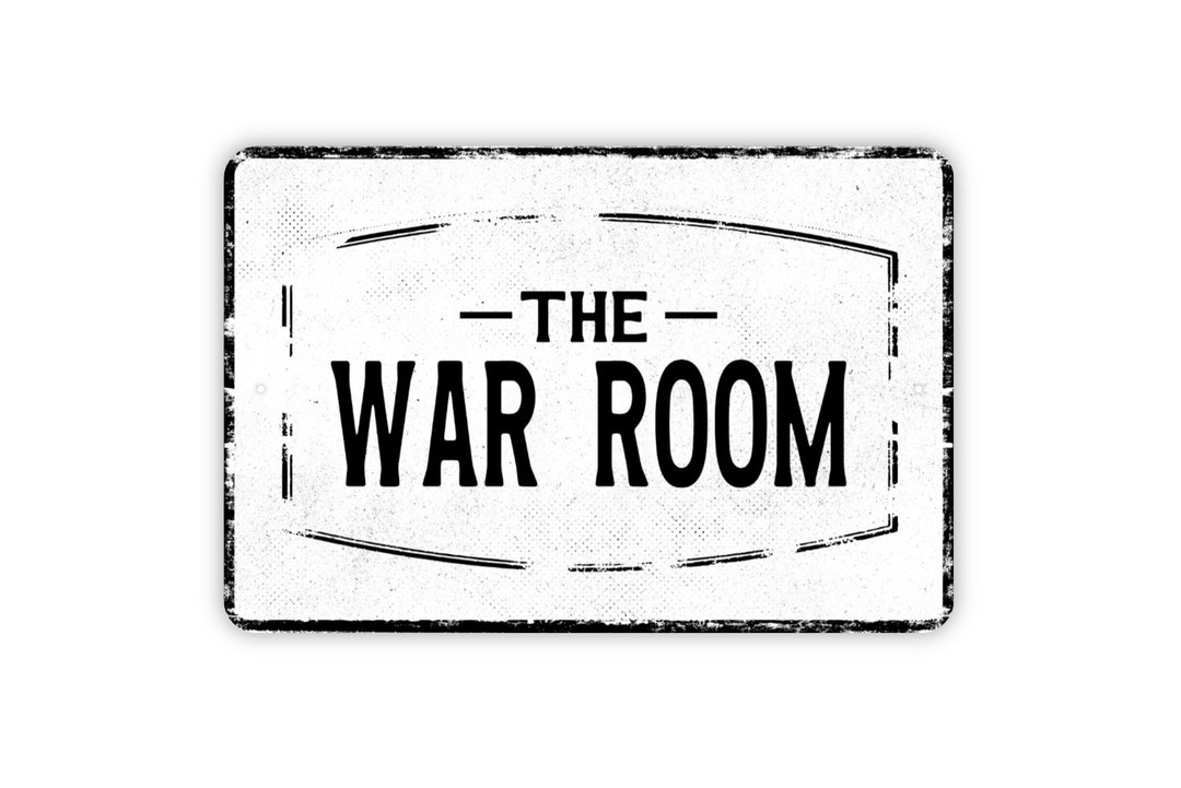 The War Room Sign - Prayer Closet Conference Room Metal Wall Art ...
