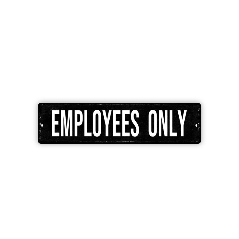 Employees Only Sign - Etsy
