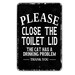 Please Leave Door Open Thank You Sign - Indoor or Outdoor Metal Wall ...