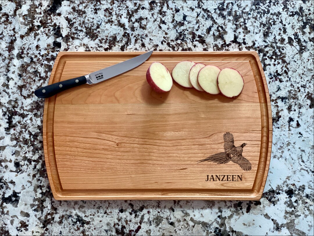 Pheasant Cutting Board | Bird Hunter Charcuterie Board | Custom Serving ...
