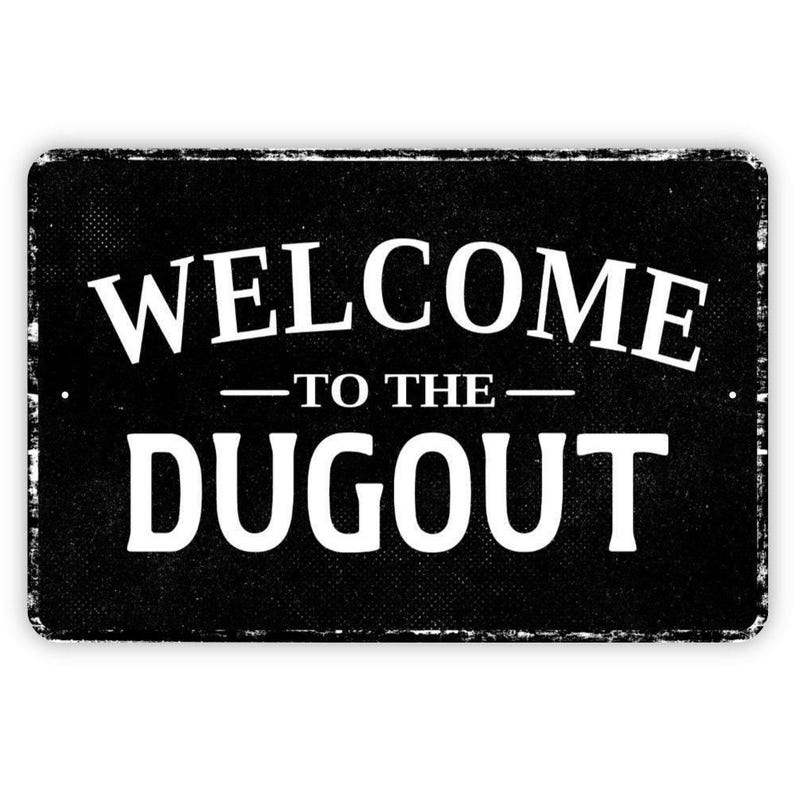Baseball Dugout Sign - Etsy