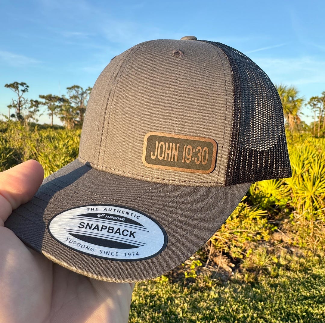 John 19:30 Bible Verse Hat, Christian You Choose Text, Custom ...