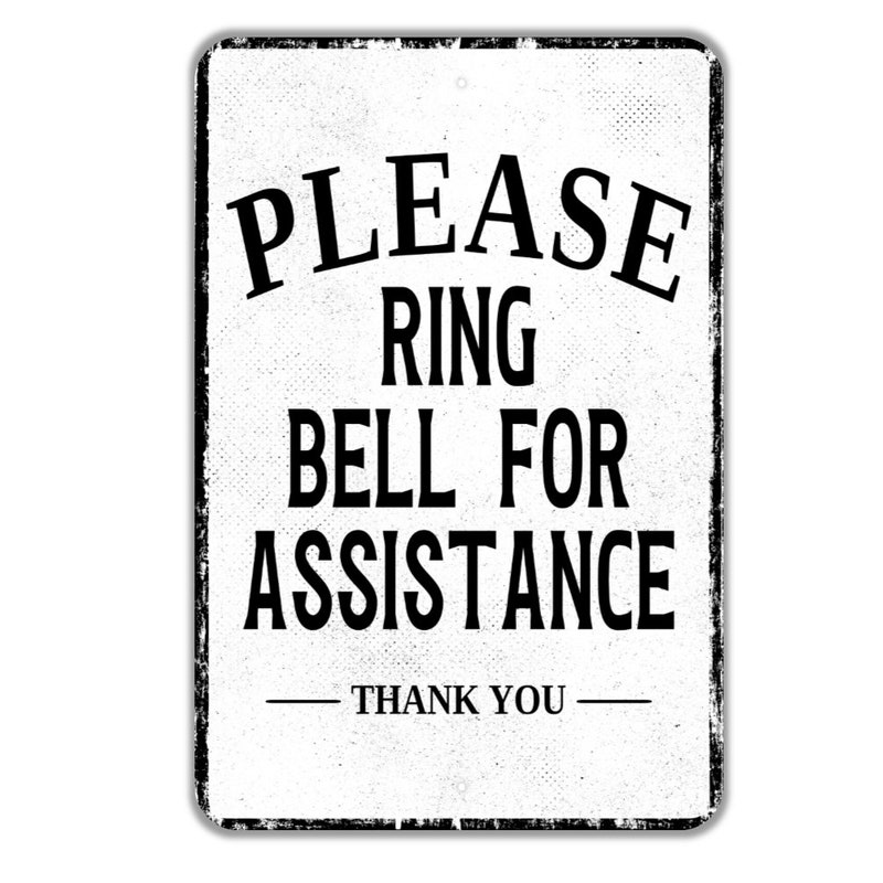 Please Ring Bell for Assistance - Etsy