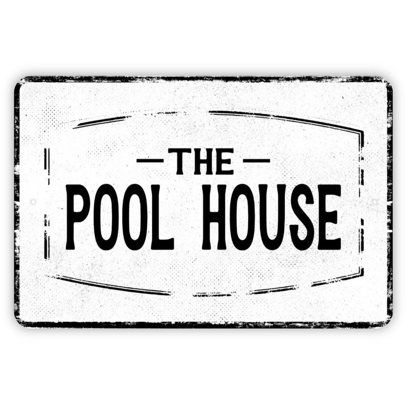 Pool House Sign - Etsy