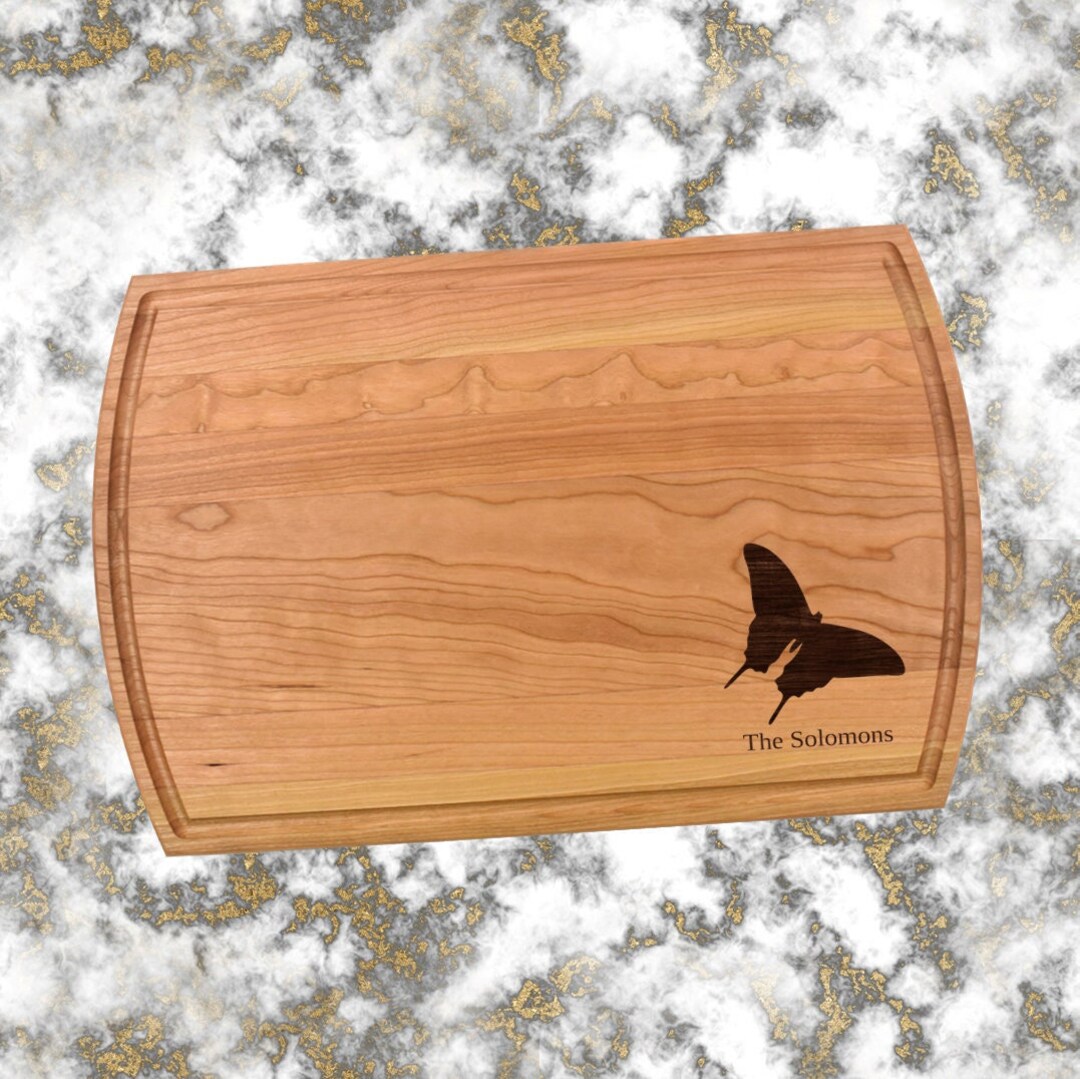 Butterfly Cutting Board Monarch Butterfly Charcuterie Board Custom ...
