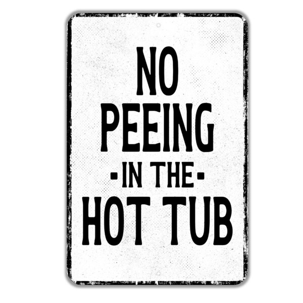 Hot Tub No Peeing - Etsy