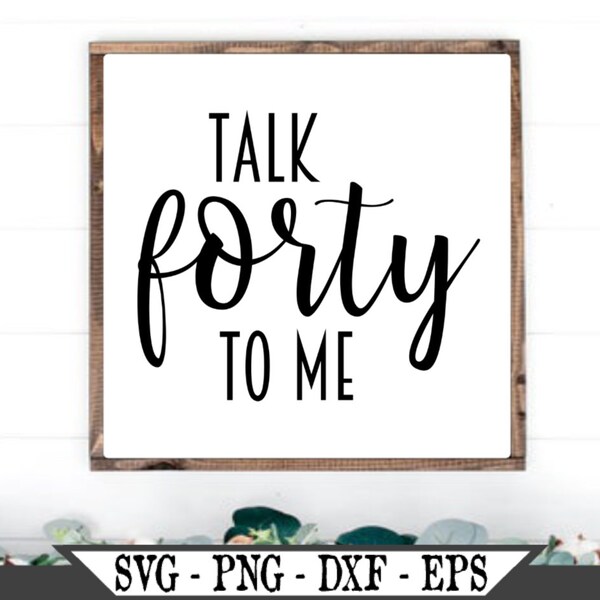 Talk 40 to Me Decorations - Etsy