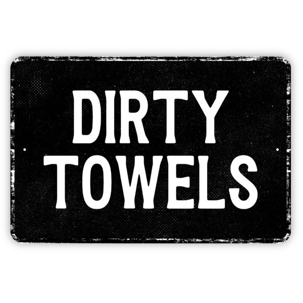Dirty Towels Sign - Etsy