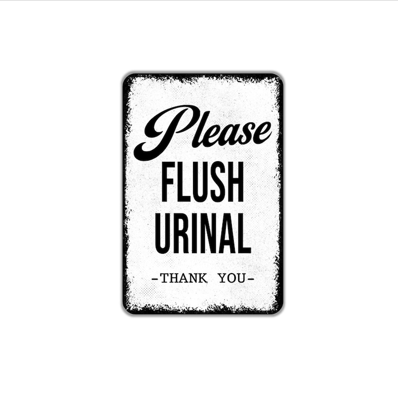 Urinal Signs - Etsy