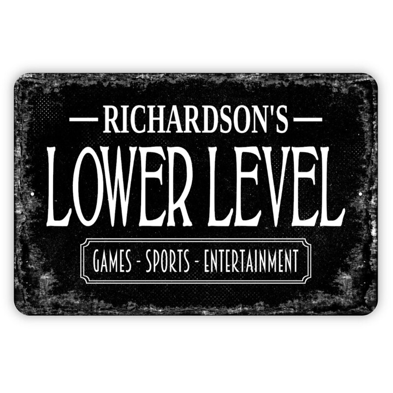 Lower Level Sign - Etsy