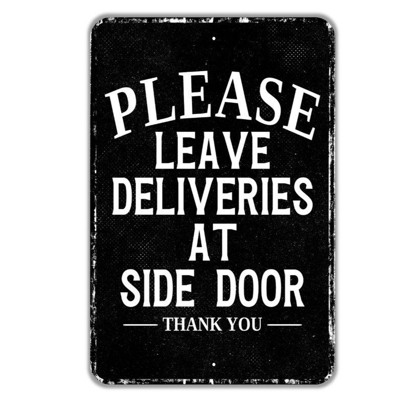 Sign for Please Use Side Entrance - Etsy
