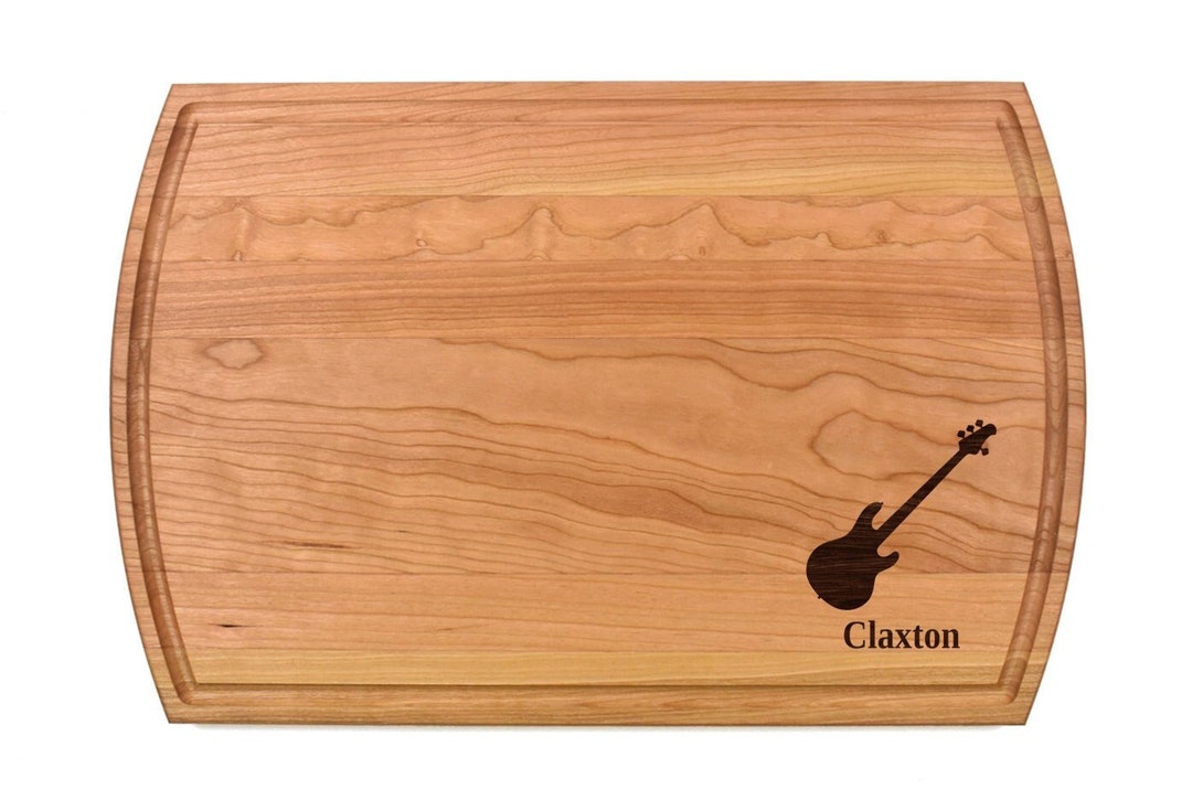 Bass Guitar Engraved Cutting Board – Music Lover Kitchen Decor ...